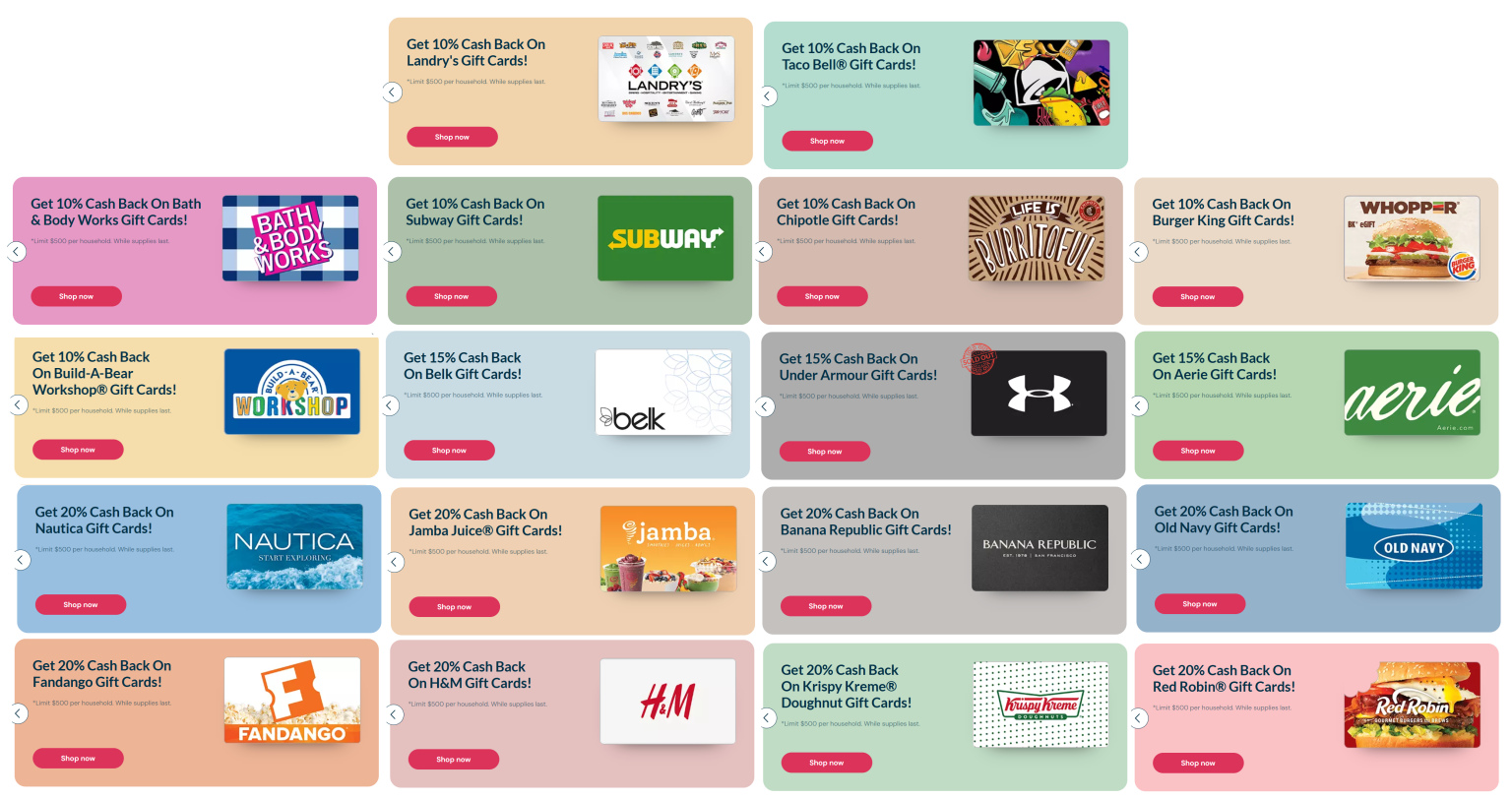 [EXPIRED] MyGiftCardsPlus: 10% Back on Landry, Taco Bell, Bath & Body ...